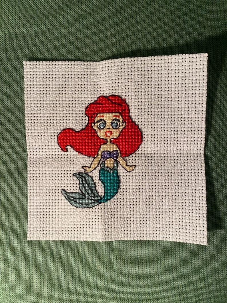 Ariel Cross Stitch Disney Princesses - Etsy