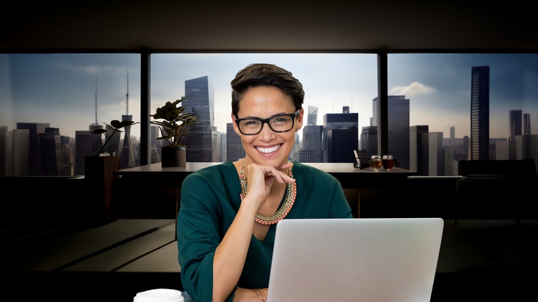 Downtown High Rise Office Office Background Zoom Virtual Backgrounds ...