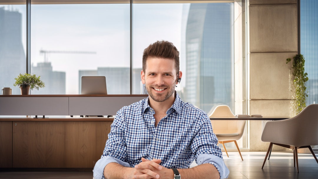 Downtown High Rise Office | Office Background | Zoom Virtual ...