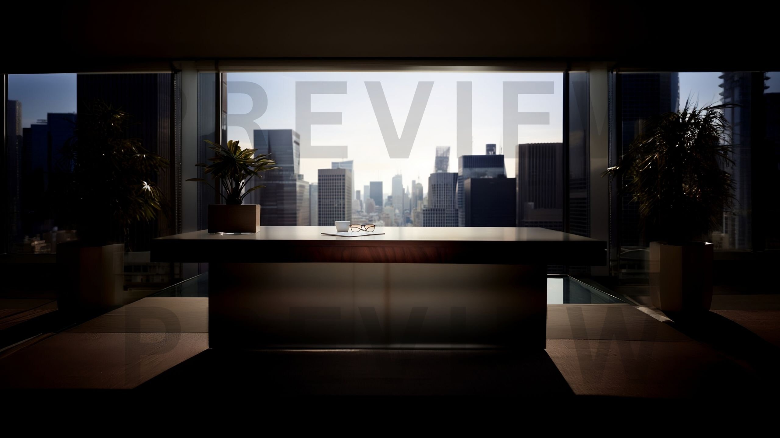 Downtown High Rise Office Office Background Zoom Virtual - Etsy