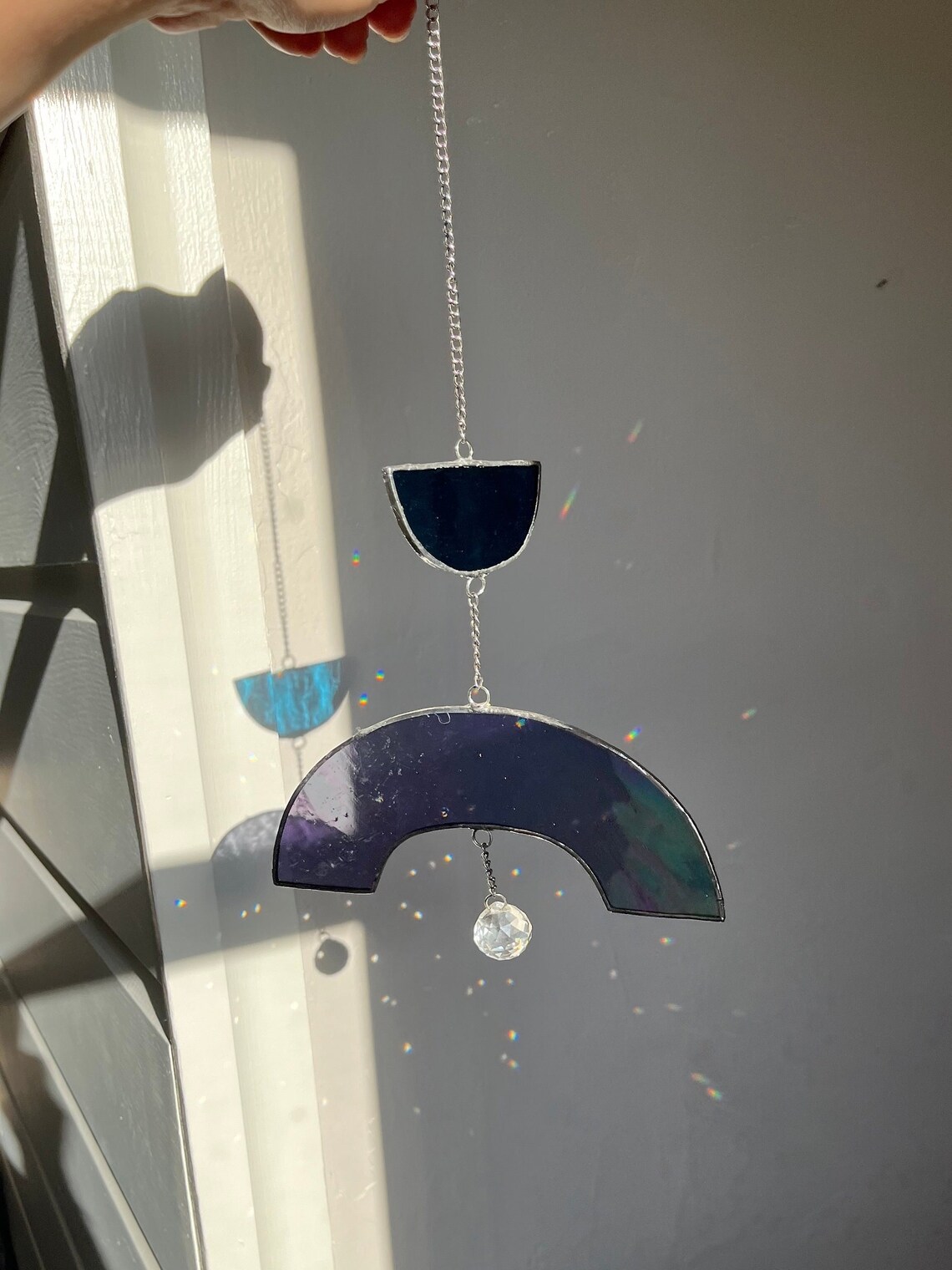 Stained Glass Mobile Suncatcher Window Hanging - Etsy