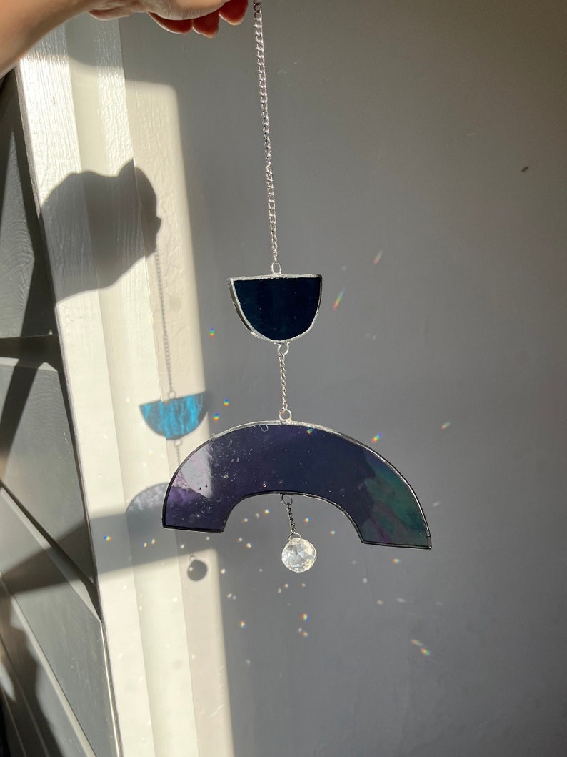 Stained Glass Mobile Suncatcher Window Hanging - Etsy