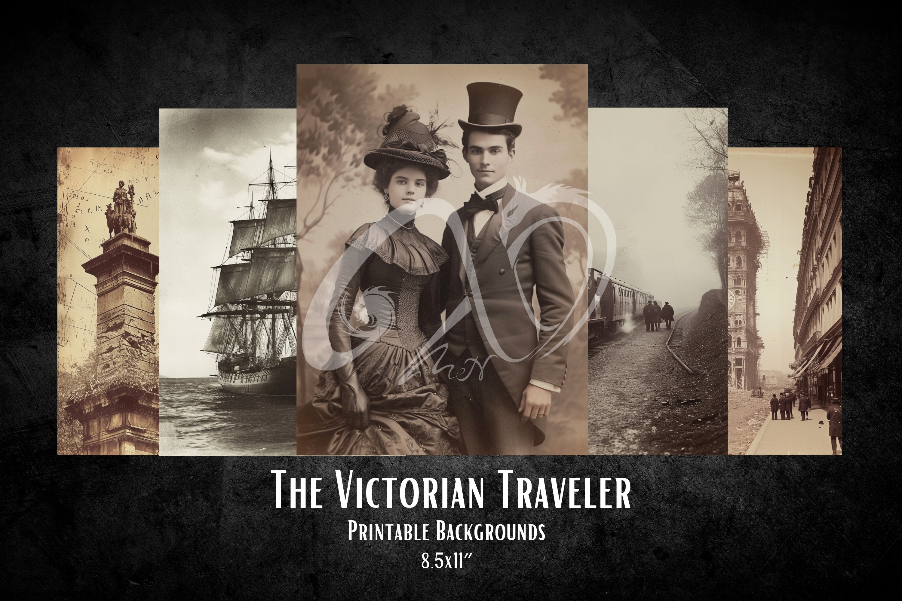 Traveler Series, the Victorian Traveler, Digital Junk Journal Ephemera ...