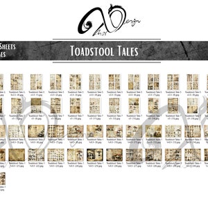 Toadstool Tales: Vintage Fungi Pages, Mixed Media Whimsical Mushrooms ...