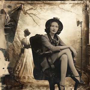 Portraits of the Past, Digital Junk Journal Ephemera Printable Antique ...