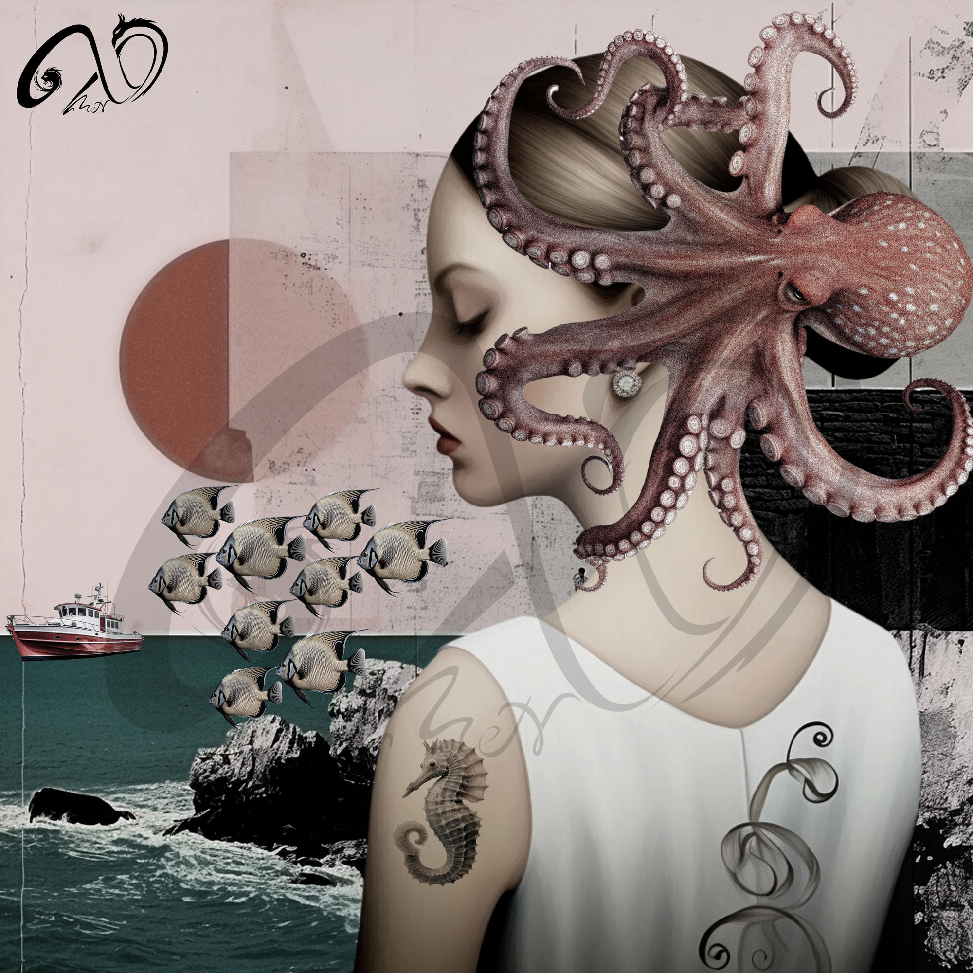 Whimsical Sea Sprites Collection Mixed Media Printable - Etsy