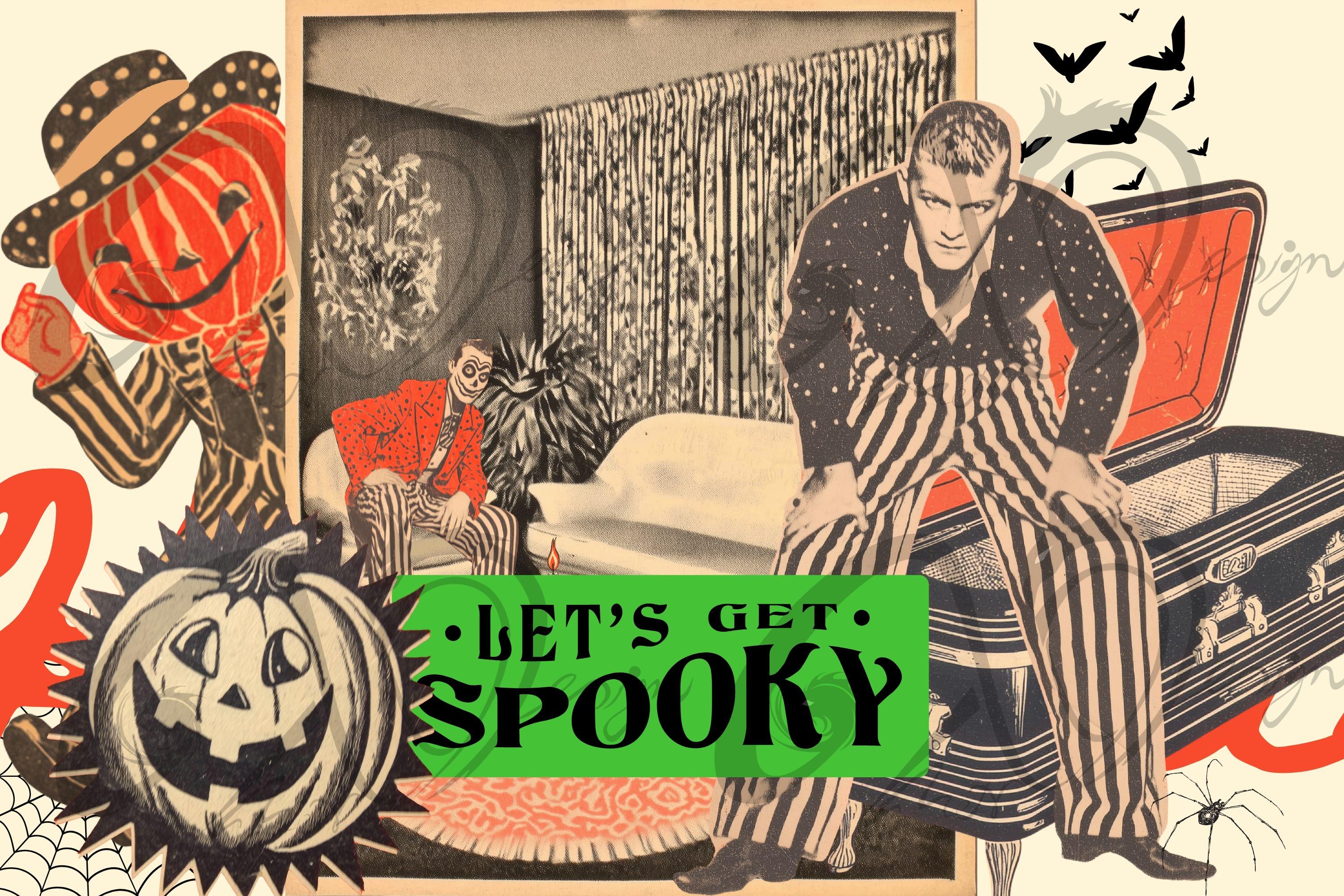 Vintage 1950s Halloween Clipart & Paper Kit (digital Download) - Etsy