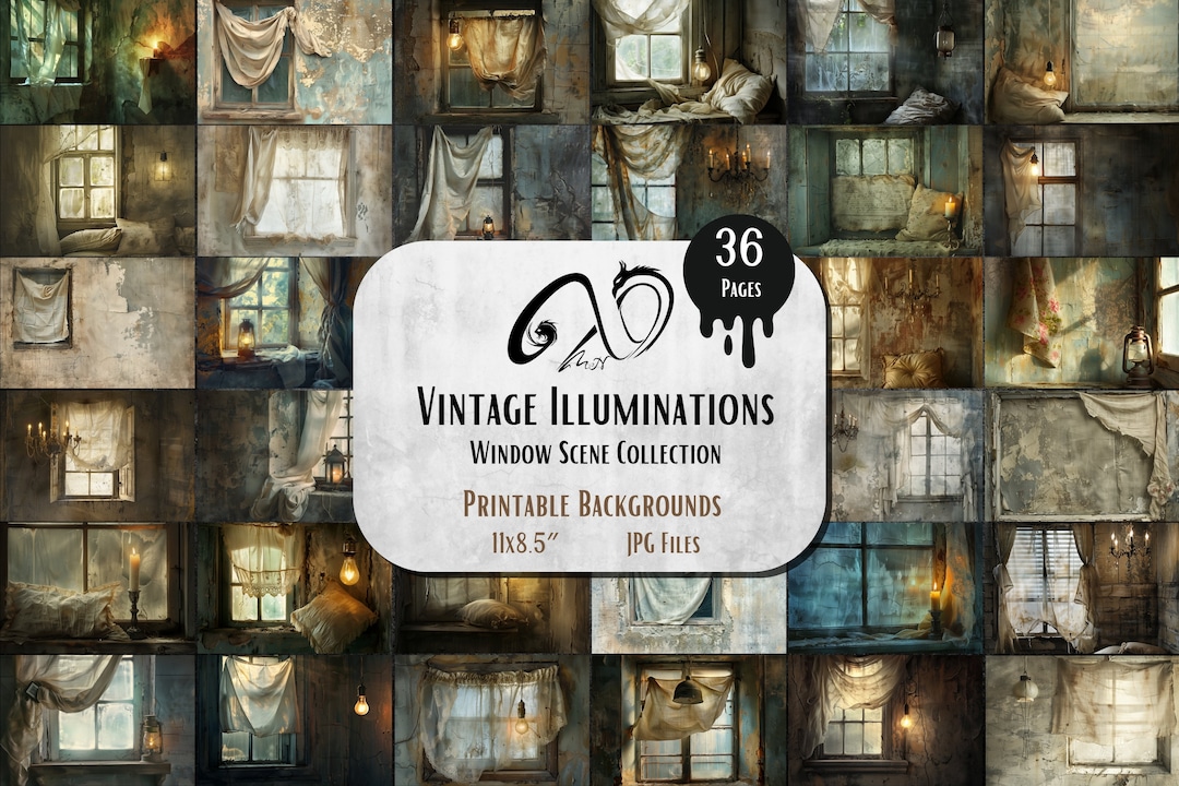 Vintage Illuminations: Window Scene, Vintage Distressed Windows ...