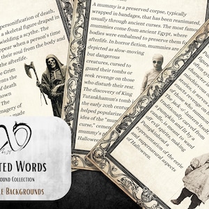 Haunted Words: A Halloween Dictionary for the Brave Junk Journal ...