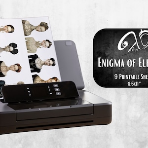 Enigma of Elegance Collection, Printable Sheets, Vintage Images, Fit ...