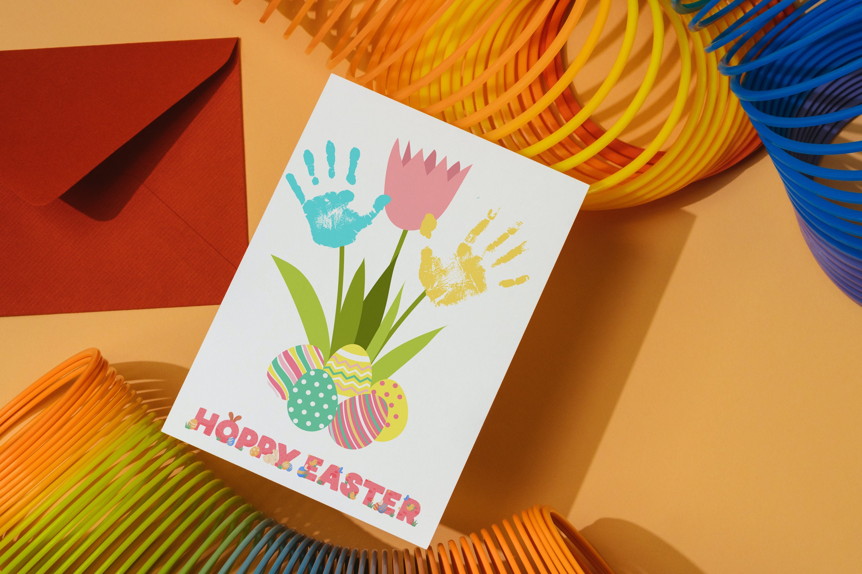 Hoppy Easter Handprint Art Craft, School Activity, Kids Baby Toddler ...