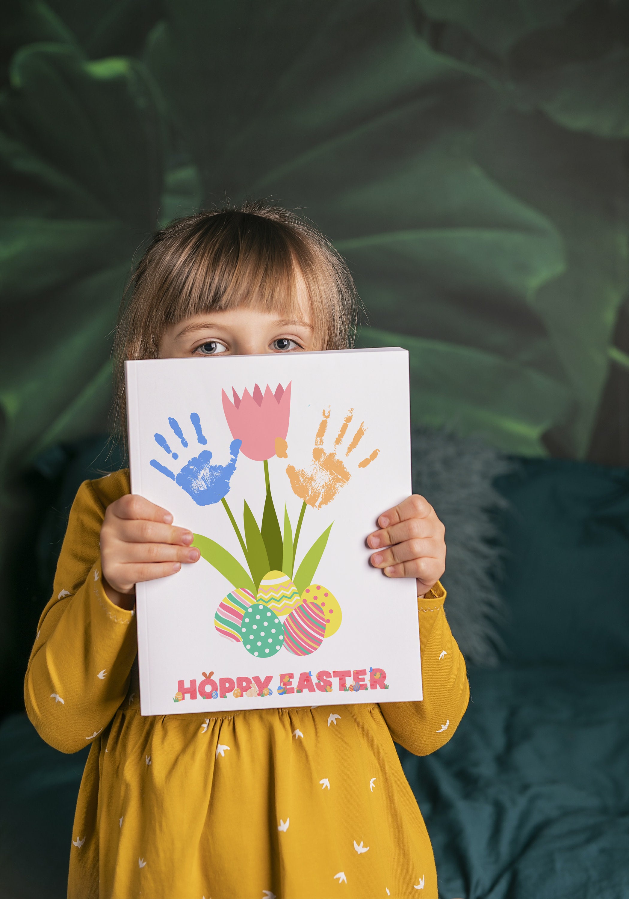 Hoppy Easter Handprint Art Craft, School Activity, Kids Baby Toddler ...