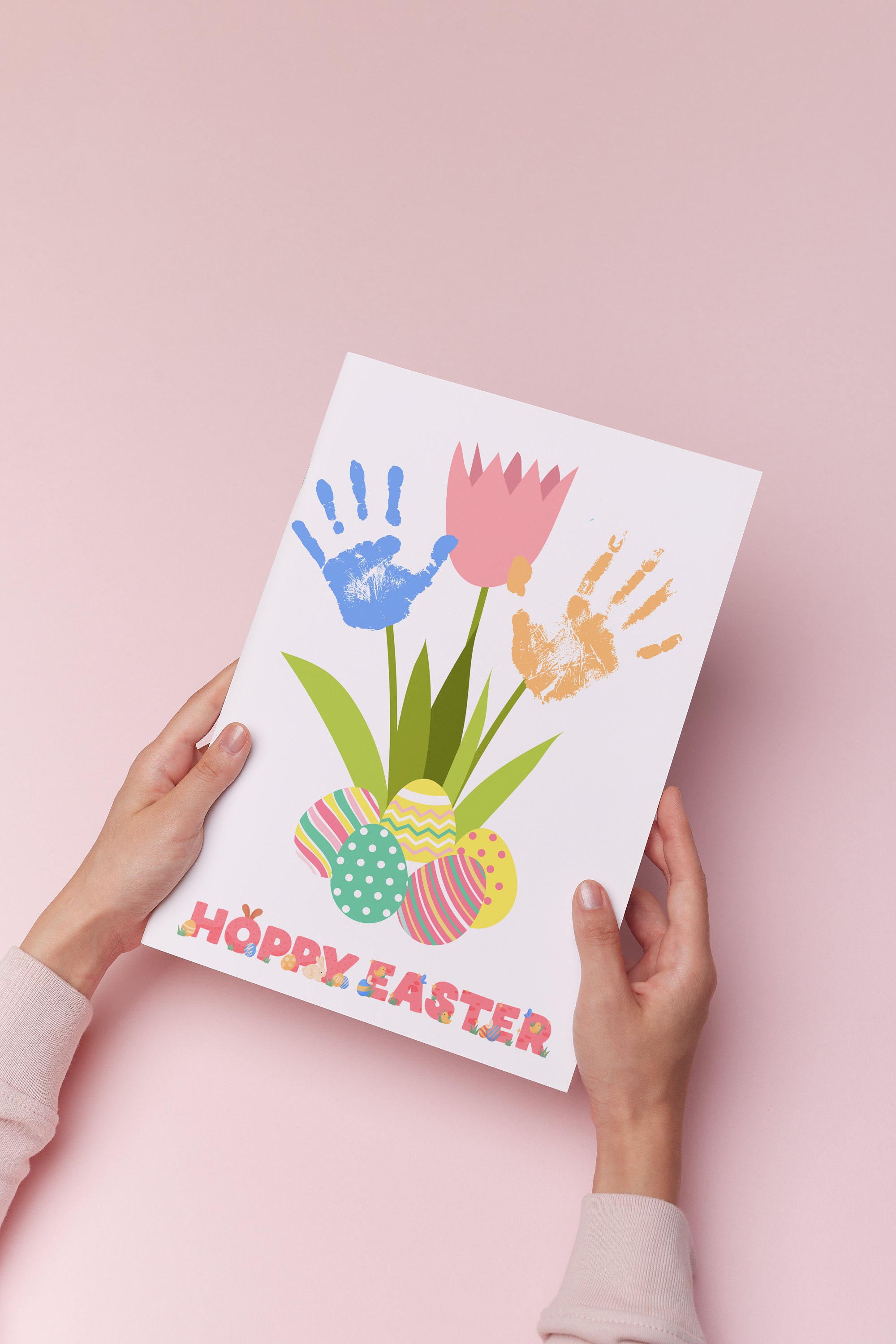 Hoppy Easter Handprint Art Craft, School Activity, Kids Baby Toddler ...