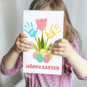 Hoppy Easter Handprint Art Craft, School Activity, Kids Baby Toddler ...