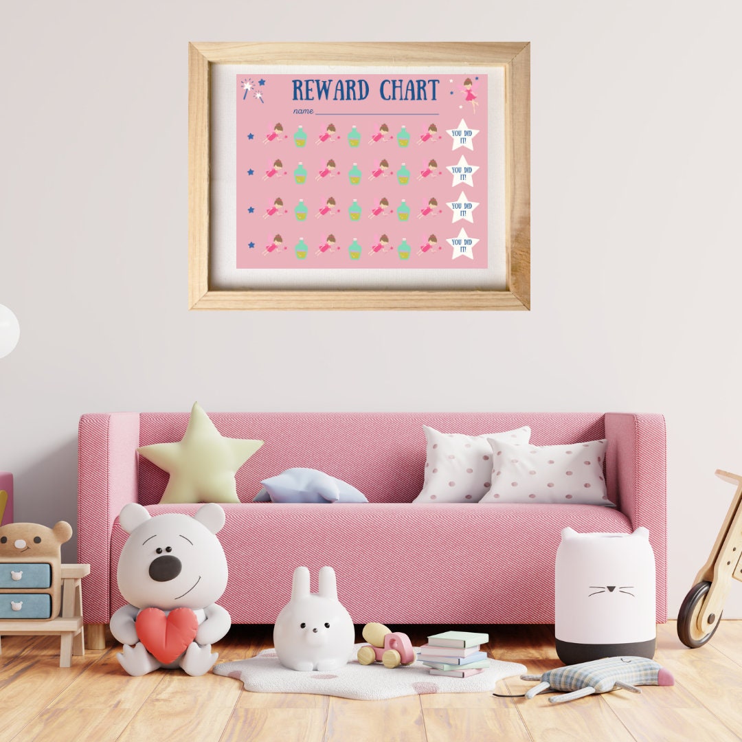 Reward Chart, Toddler Reward Chart, Reward Chart Printable, Fairy ...