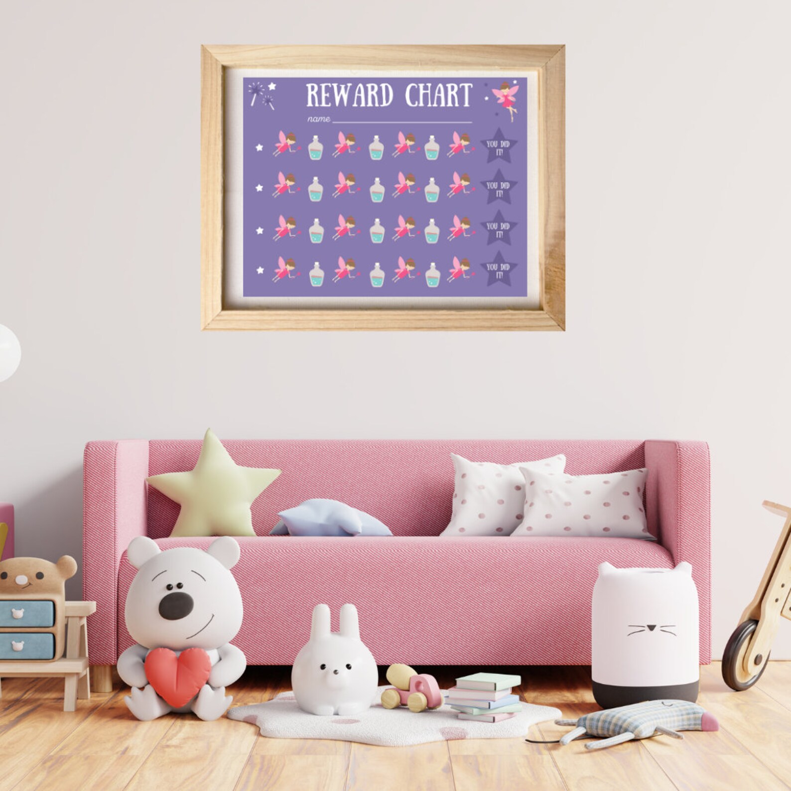 Reward Chart, Toddler Reward Chart, Reward Chart Printable, Fairy ...