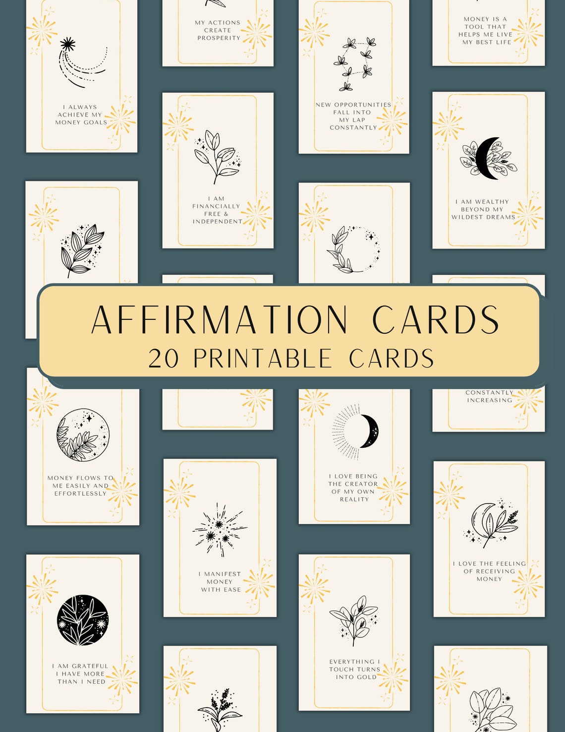 Affirmation Cards, Printable Positive Affirmation Quotes, Self ...