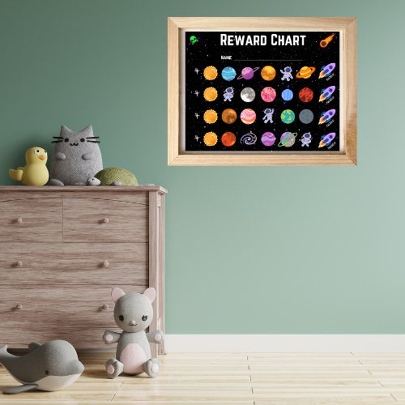 Reward Chart, Space Reward Chart, Toddler Reward Chart, Reward Chart ...