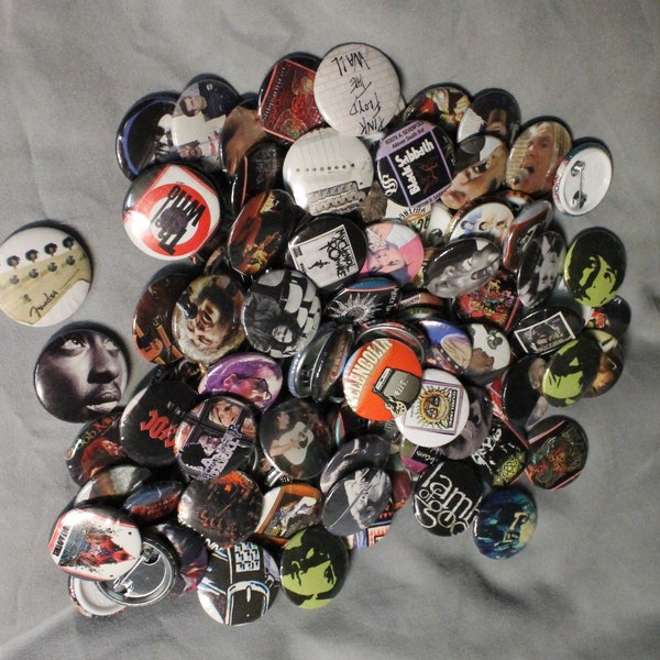 Rock Band Pins Pack - Etsy