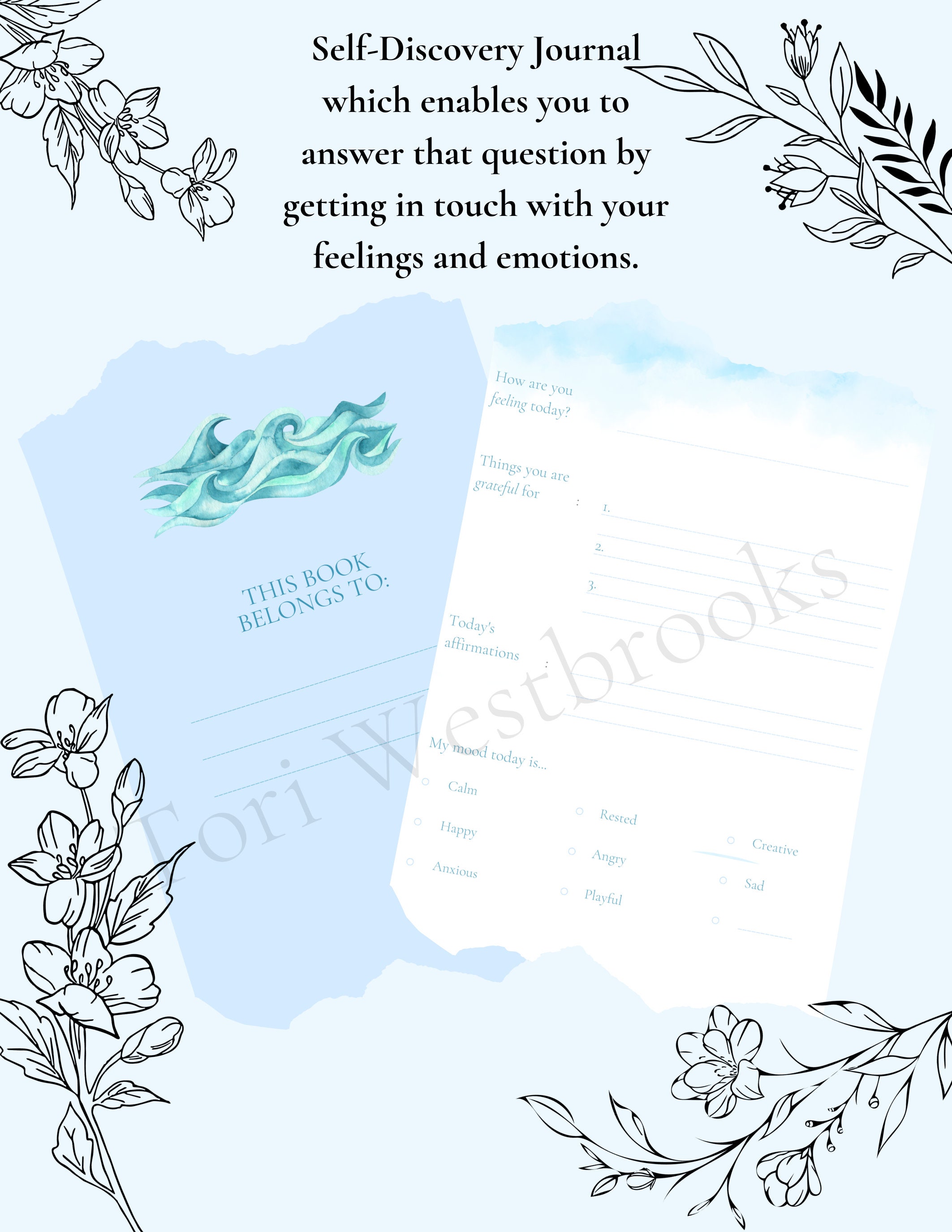 Daily Digital Journal Printable Daily Journal Goodnotes Daily Wellness ...