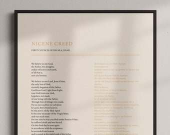 Nicene Creed Printable, Catholic Art, Catholic Print, Catholic ...