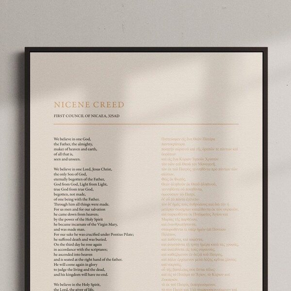 Nicene Creed - Etsy