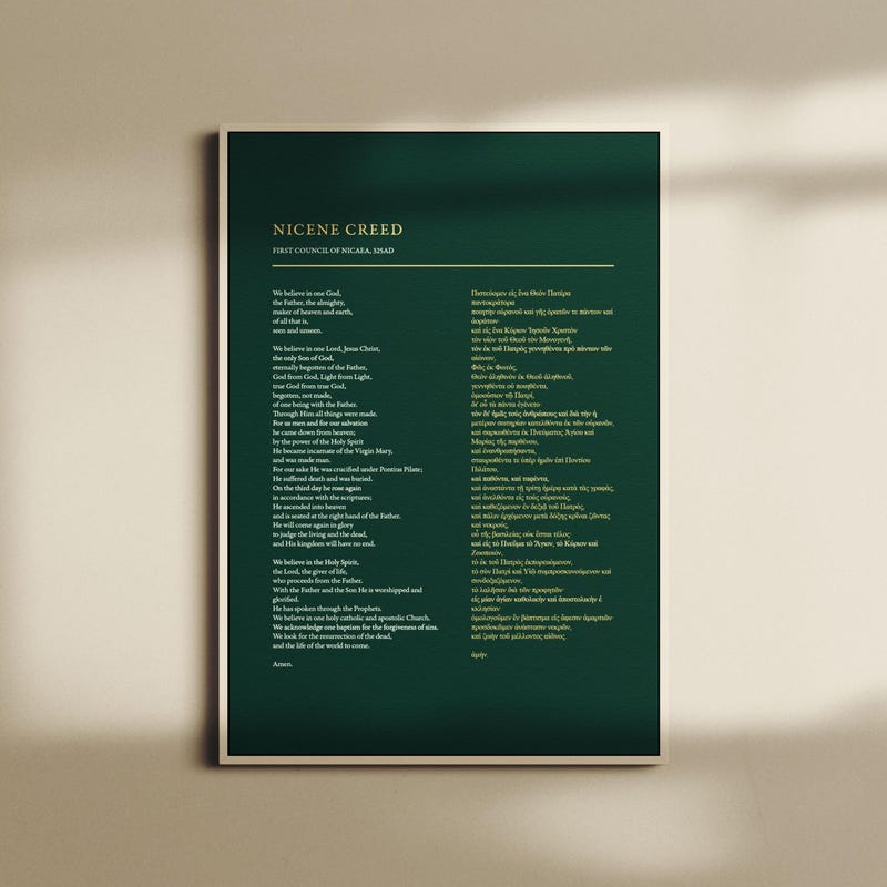 Catholic Creed Poster - Etsy UK