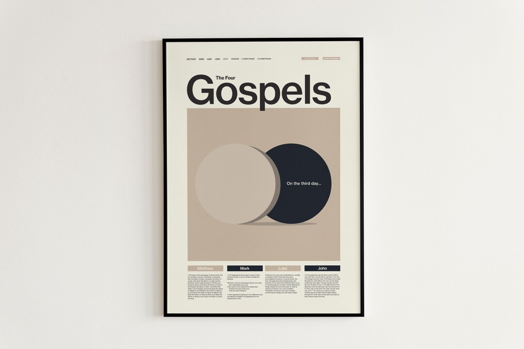 The Gospels Original Poster Print - Etsy