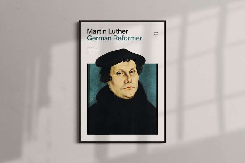 Martin Luther Poster Print - Etsy