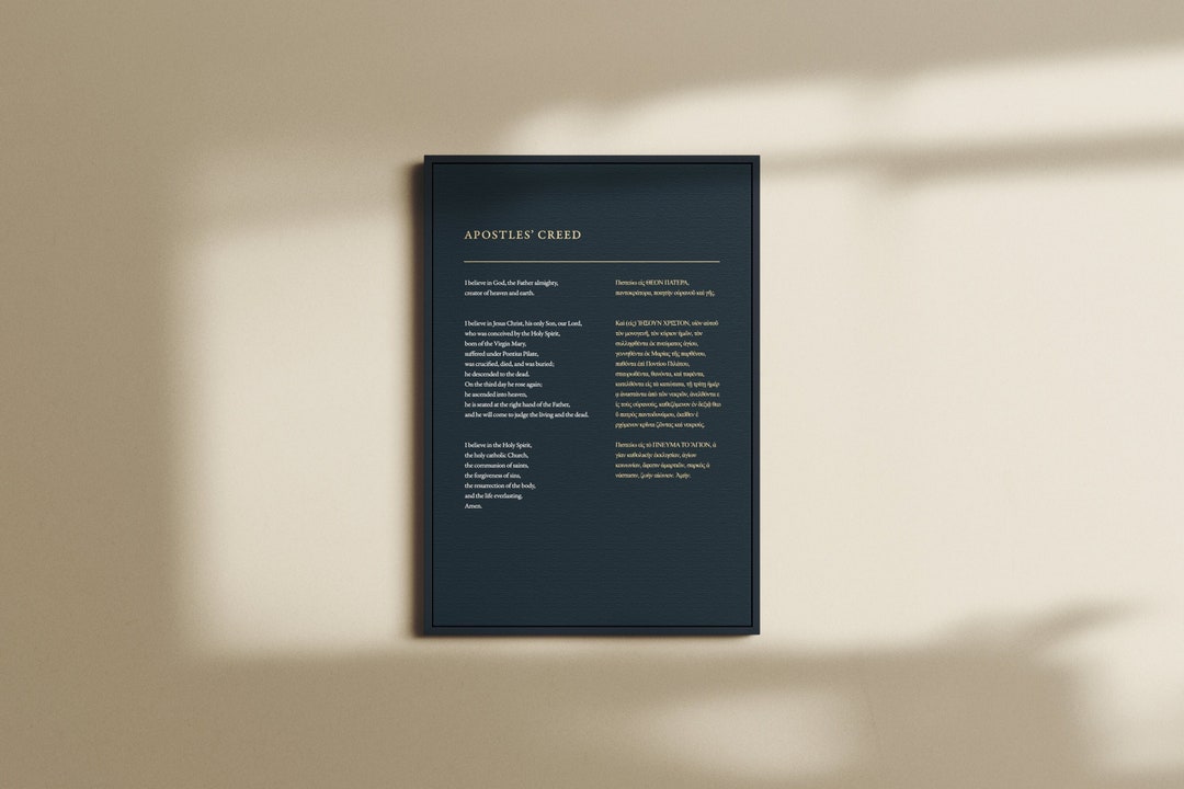 Apostles' Creed (blue Edition) - Etsy