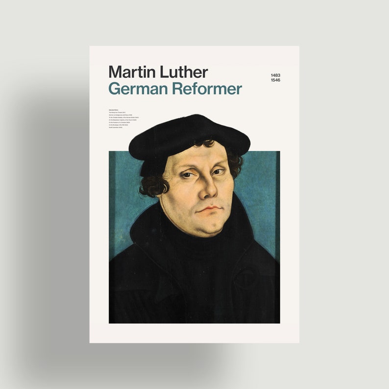 Martin Luther Poster Print - Etsy