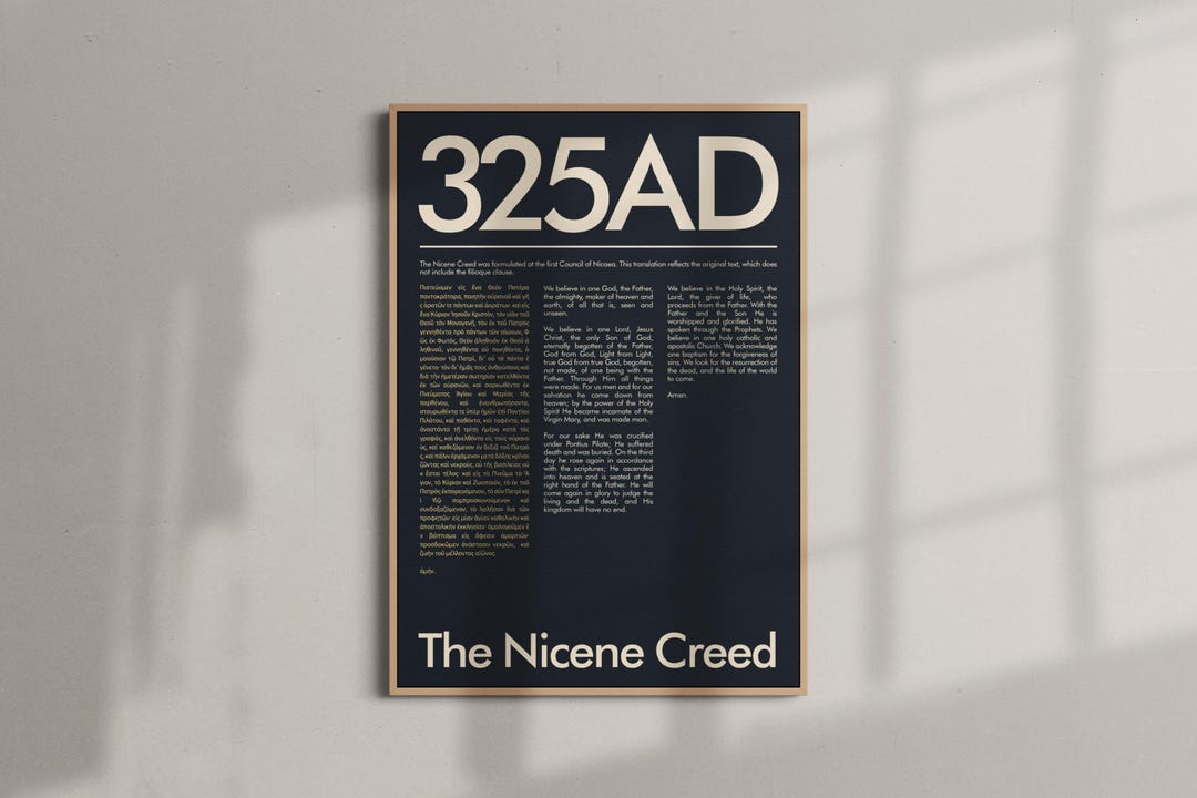 Nicene Creed (orthodox Contemporary Edition) - Etsy