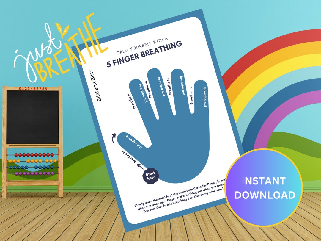 Five Finger Breathing for Kids - Etsy Canada