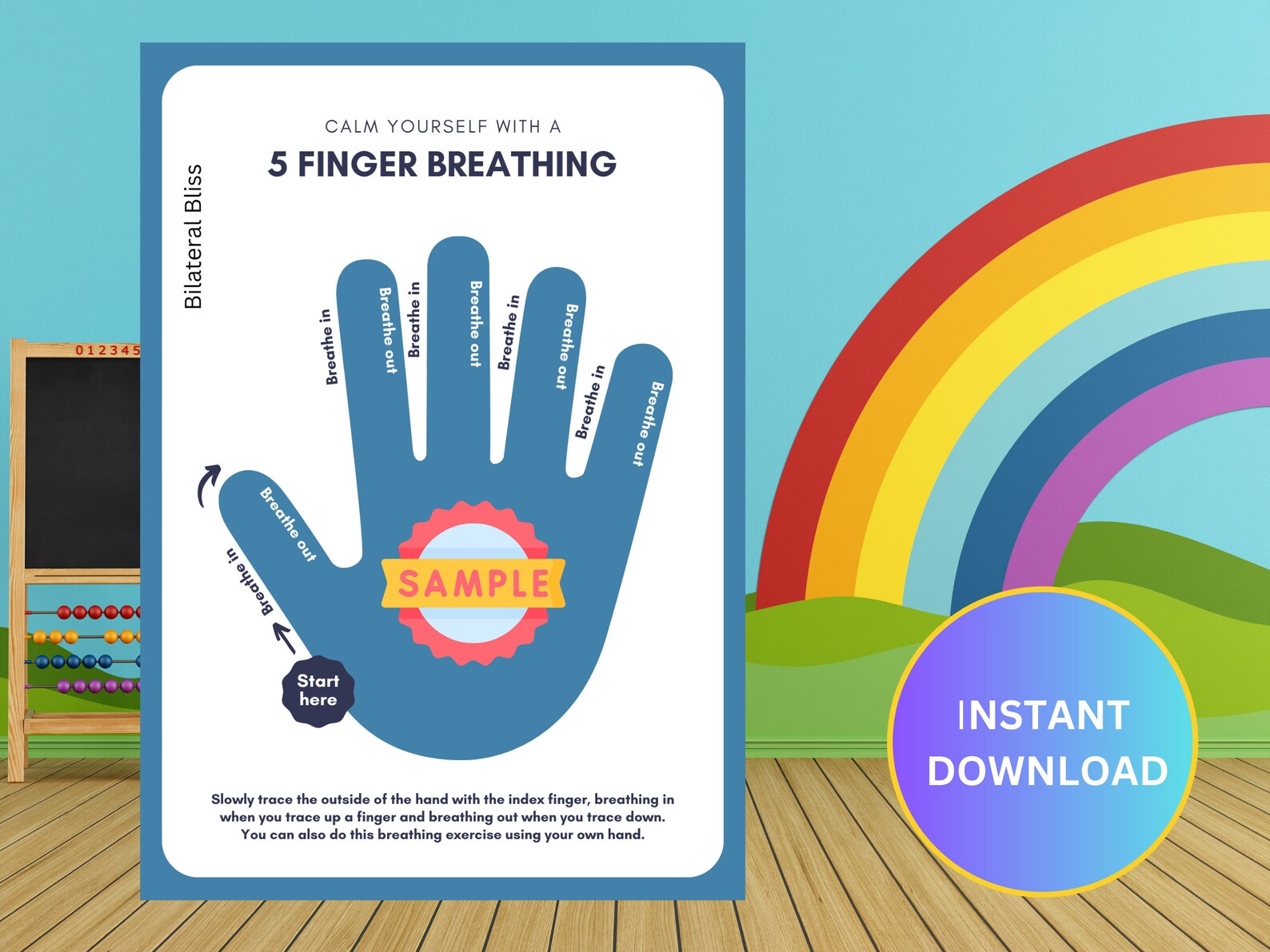Five Finger Breathing for Kids - Etsy