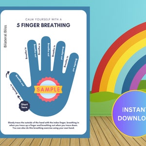 Five Finger Breathing for Kids - Etsy