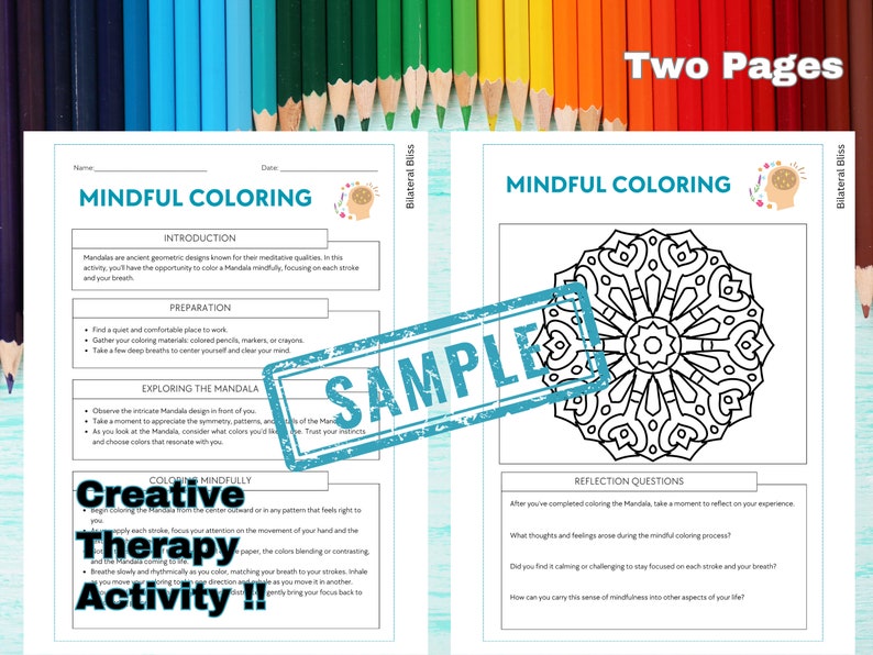 Mindful Coloring Page - Etsy