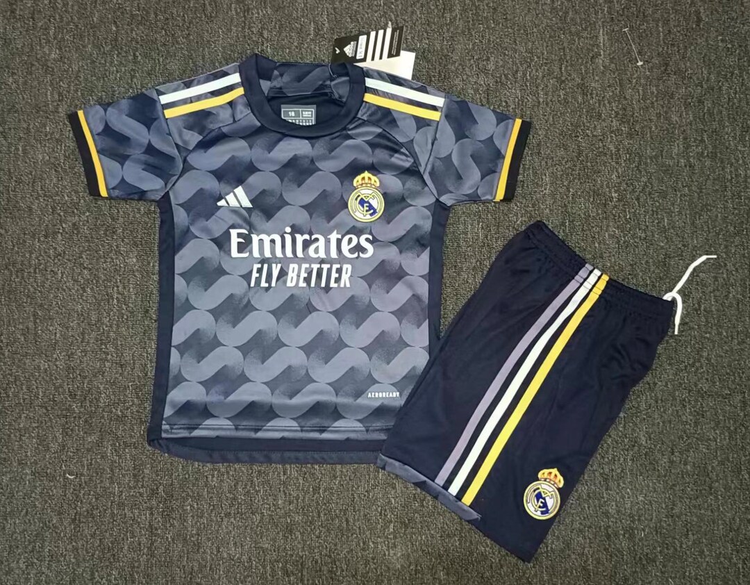Real Madrid JUDE BELLINGHAM 5 SOCCER Youth Kids Blue Home 23/24 Jersey ...
