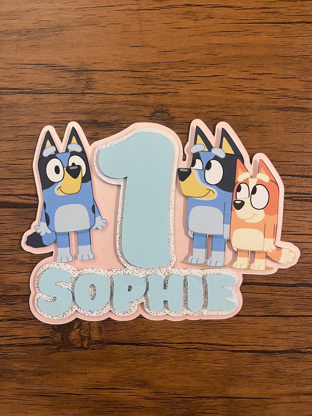 Bluey 3d topper, bluey cake topper, bluey number, bluey birthday, bluey ...