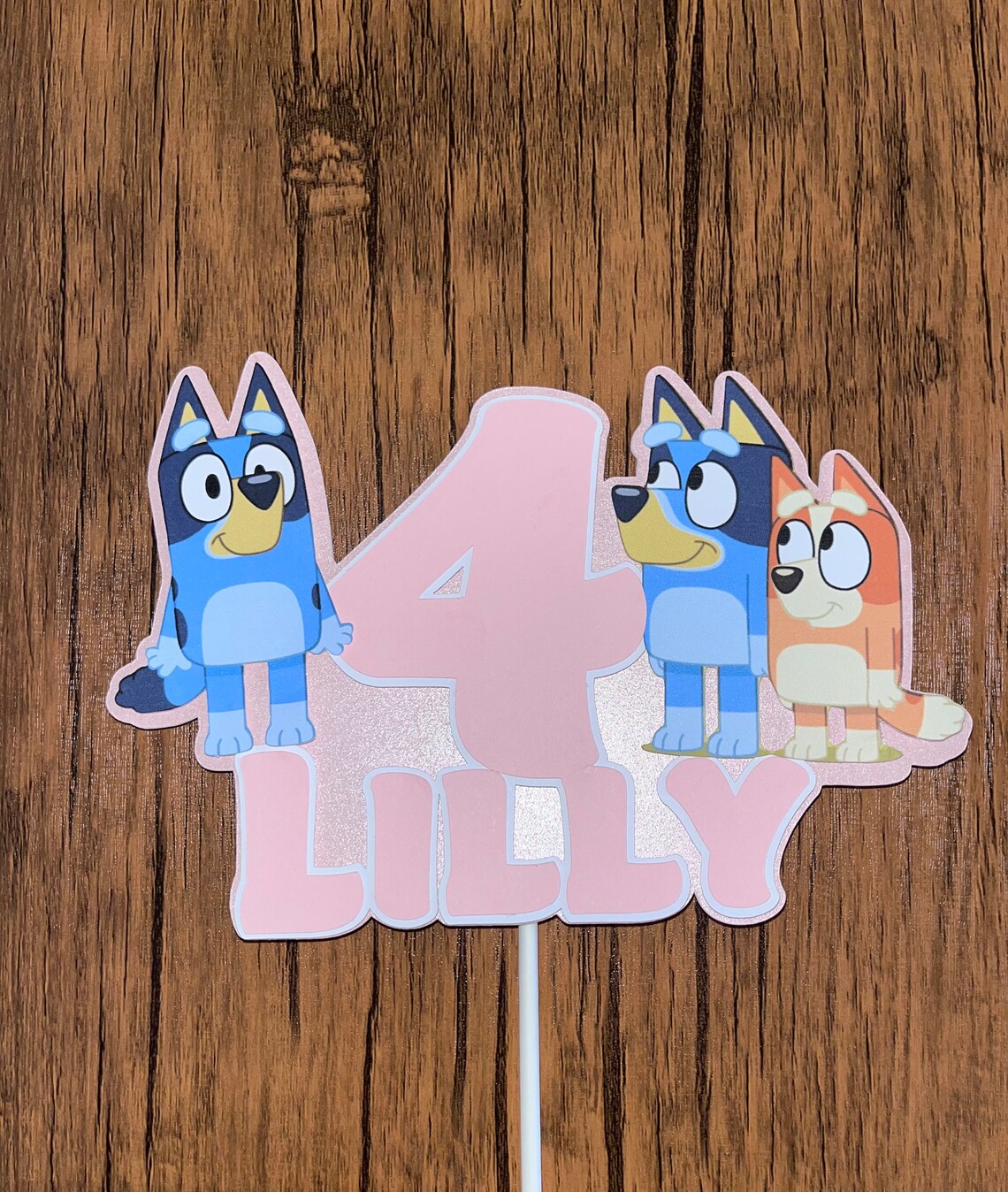 Bluey 3d Topper Bluey Cake Topper Bluey Number Bluey - Etsy