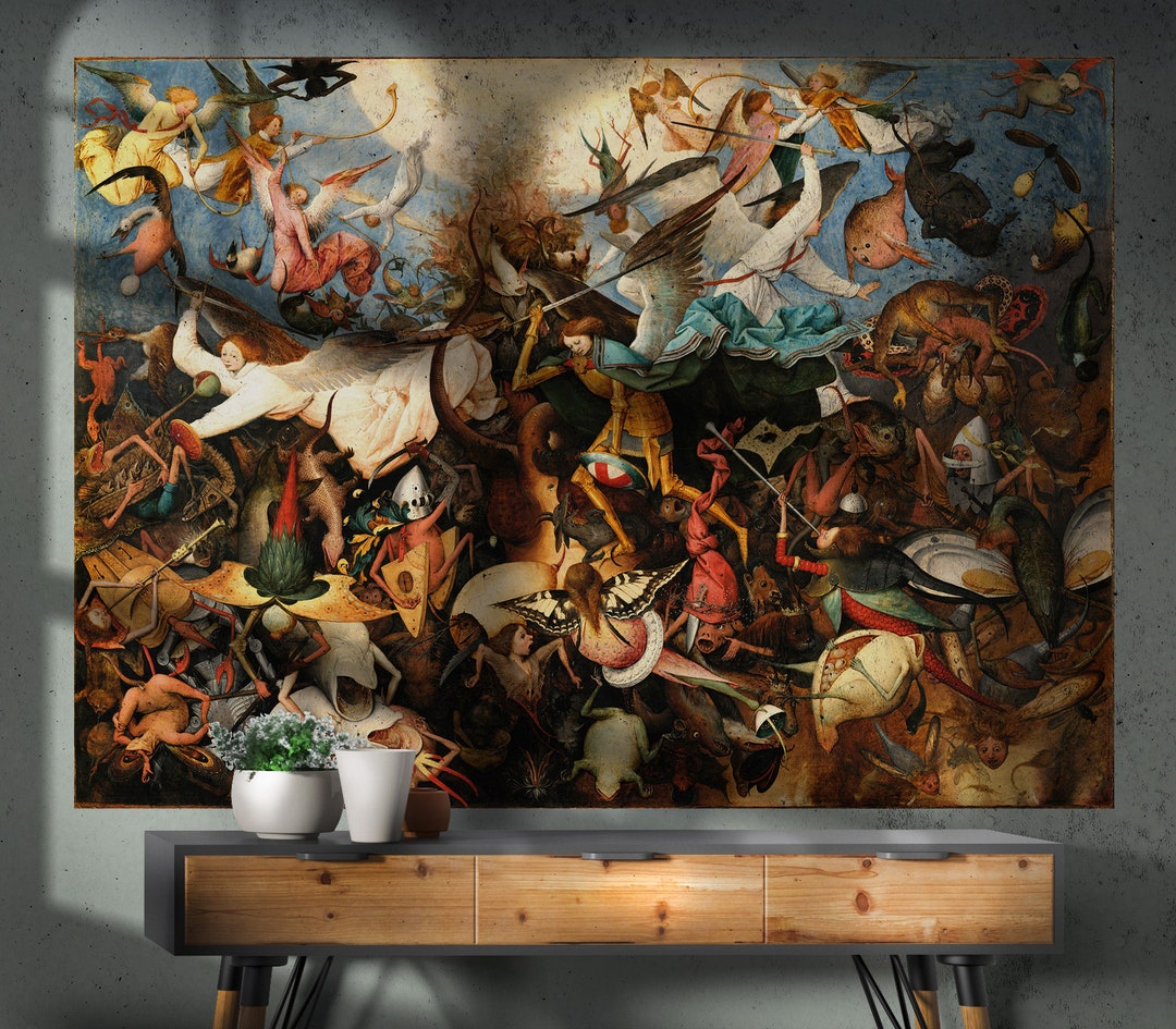 Large Poster, Art Print, Peel & Stick. the Fall of the Rebel Angels ...