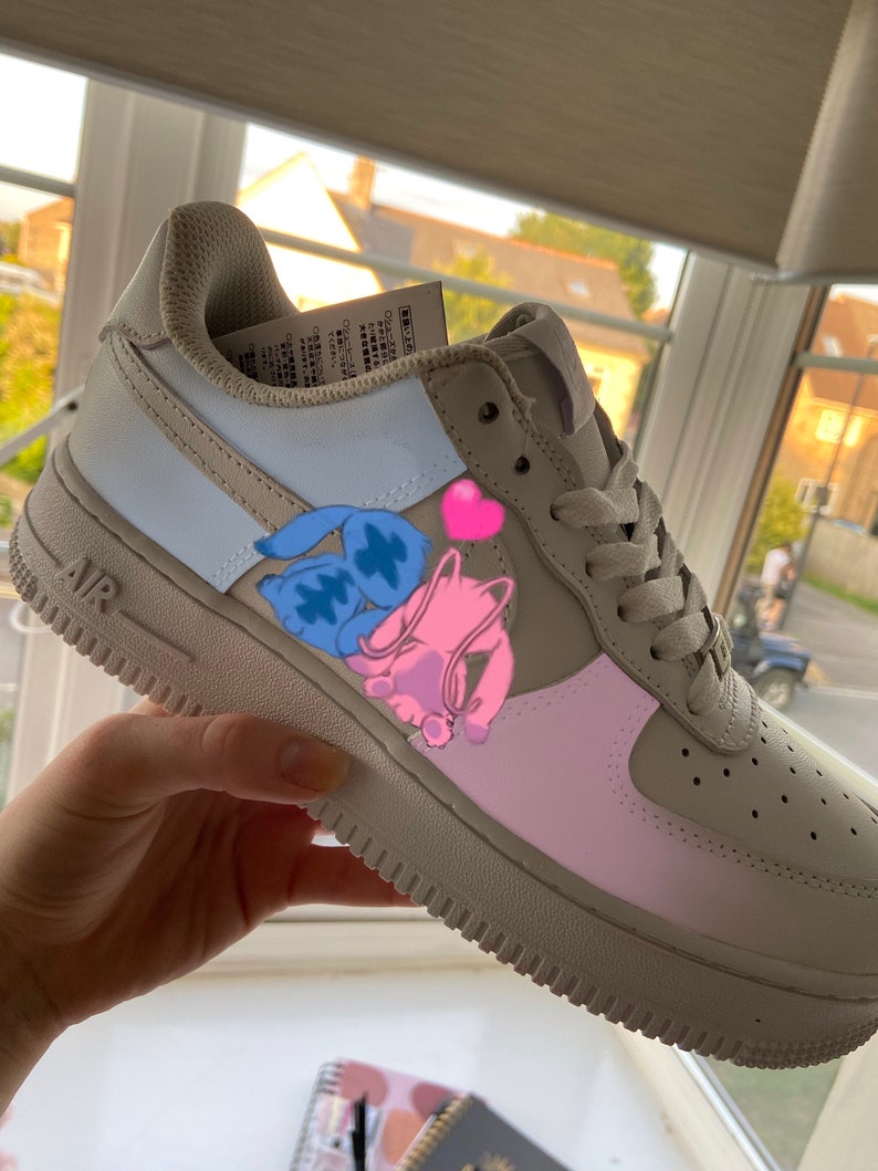 Stitch and Angel Custom Air Force 1 - Etsy