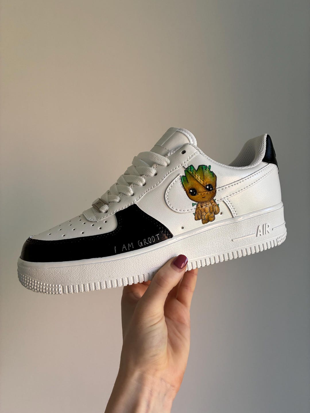 Baby Groot Custom Air Force 1 - Etsy