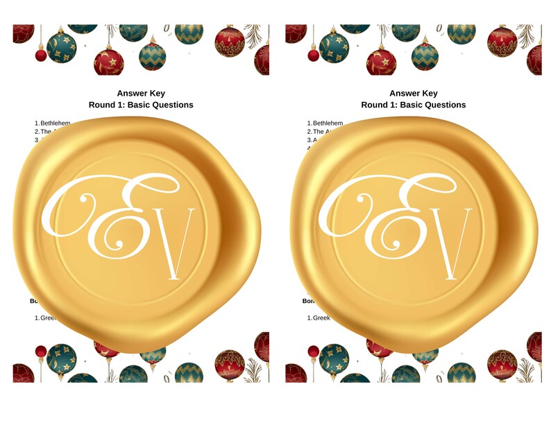 Star of Wonder Christmas Nativity Trivia Contest - Etsy