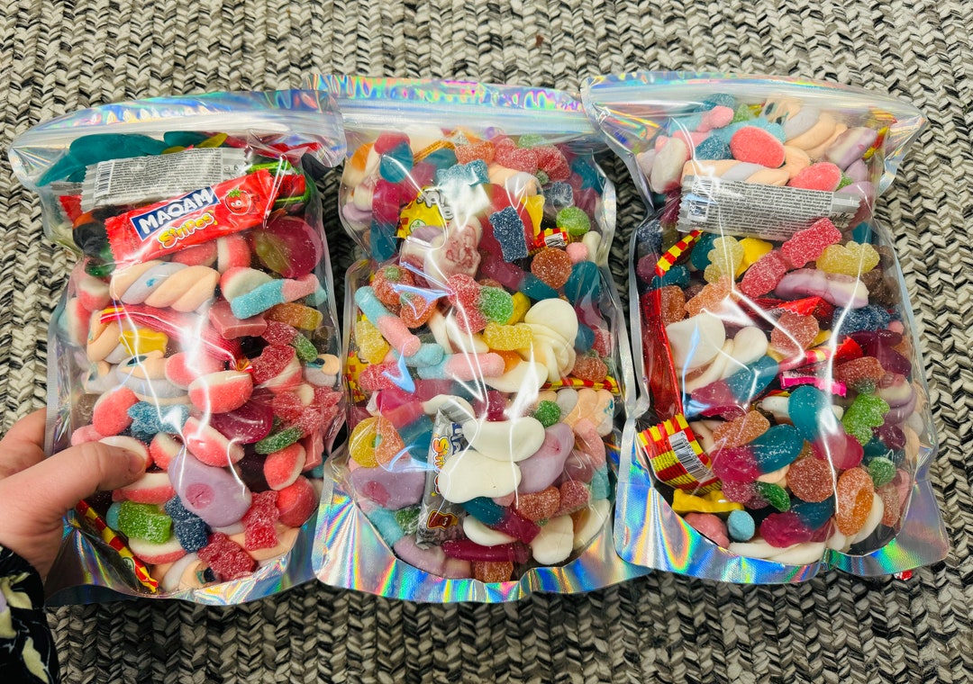 Customisable Sweet Pouches - Choose Your Size, Mix, and Personalization ...