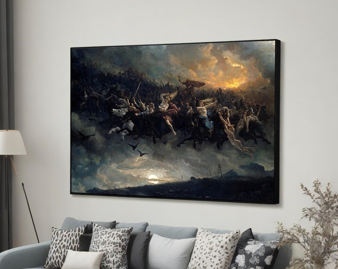 Norse Mythology Canvas Poster, 3D Canvas, Framed Wall Art, the Wild ...