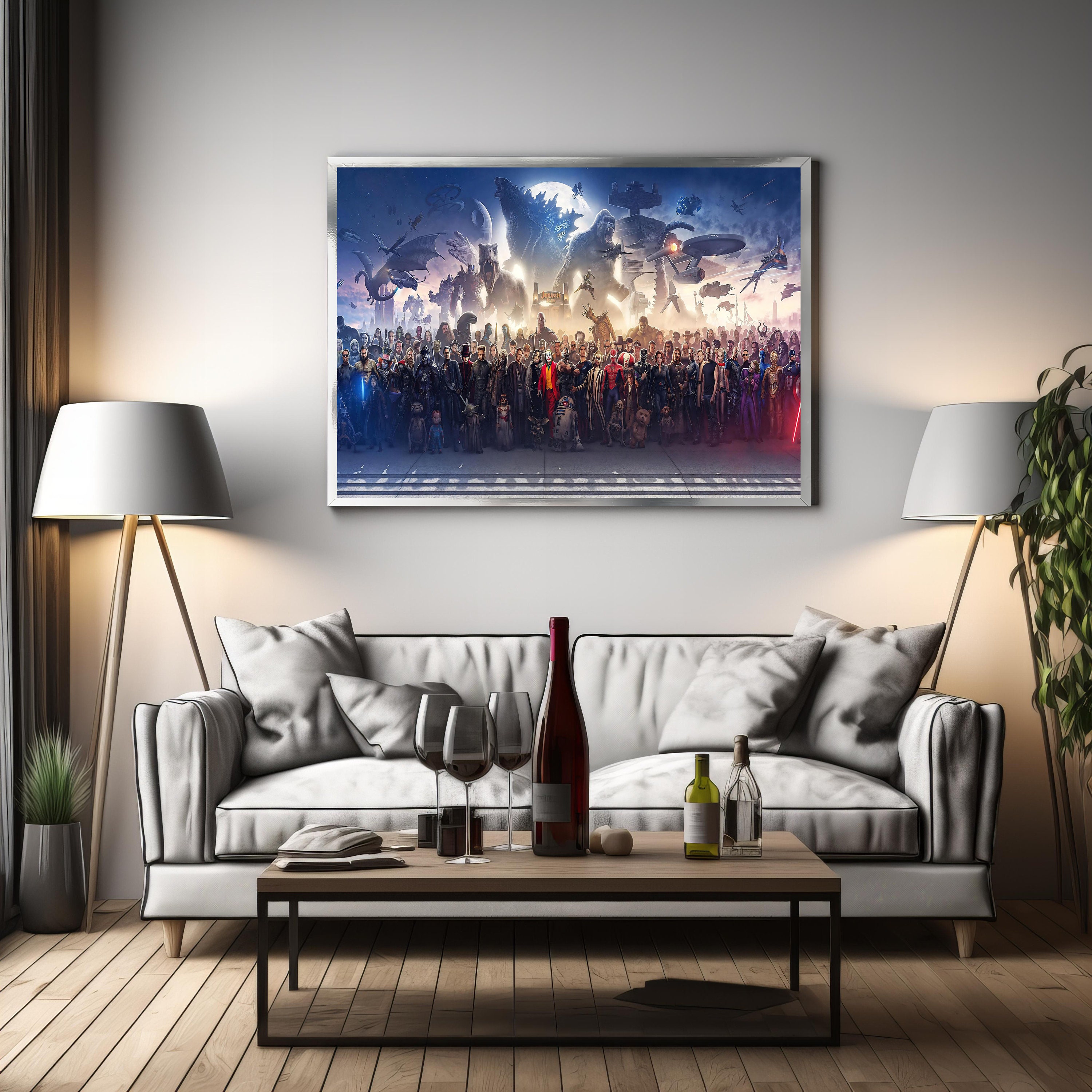 Blockbuster Fine Art Panorama Canvas Wall Art, 150 Movie Blockbuster ...