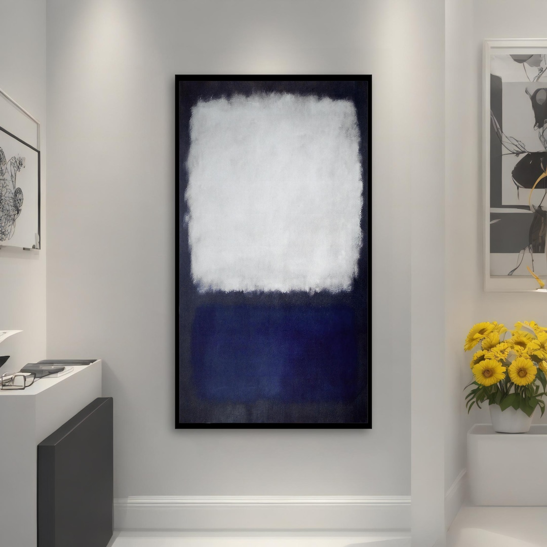 Mark Rothko's Minimalist 'blue and Gray, 1962' Canvas Painting – A ...