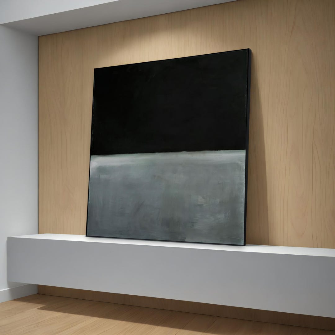 Mark Rothko ‘untitled (black and Gray), 1970’ Abstract Canvas Painting ...