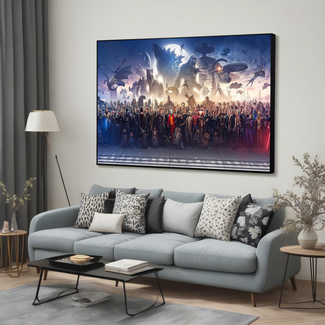 Blockbuster Fine Art Panorama Canvas Wall Art, 150 Movie Blockbuster ...