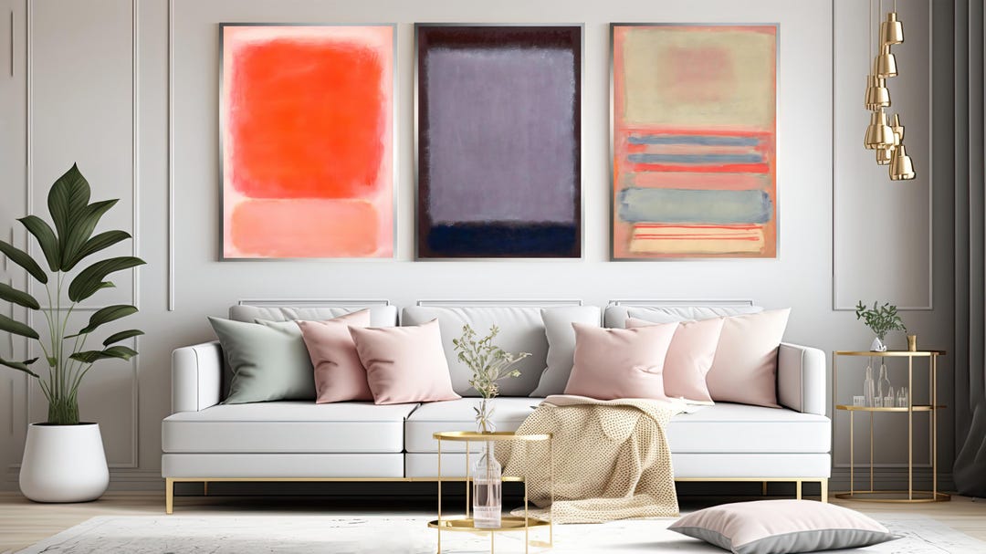 Subtle and Striking Mark Rothko Abstract Expressionist Canvas Painting ...